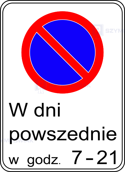 Znaki drogowe \ B - Znaki zakazu Znak B-39 - strefa ograniczonego ...